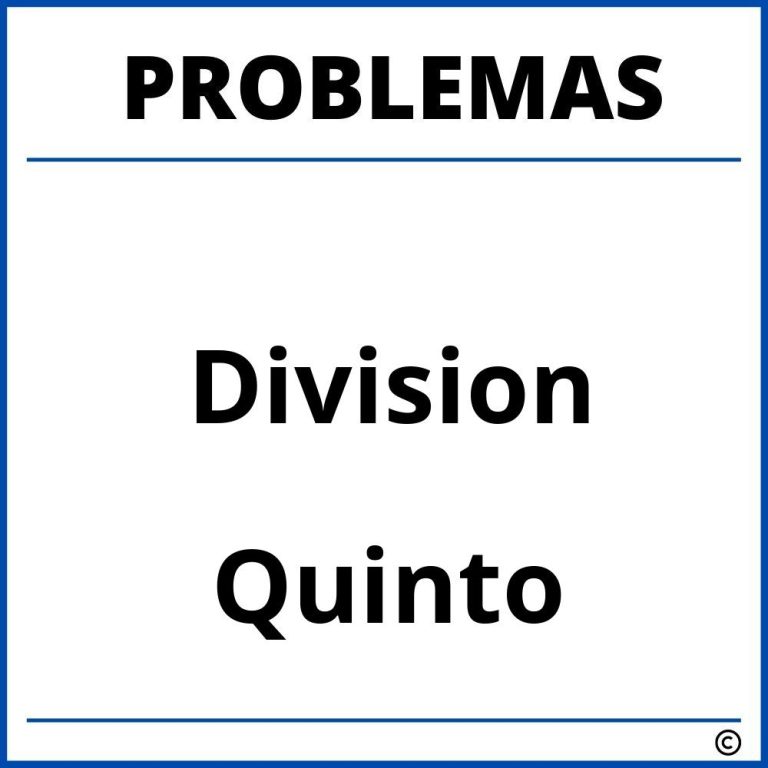 Problemas de Division para Primer Grado de Primaria - PDF