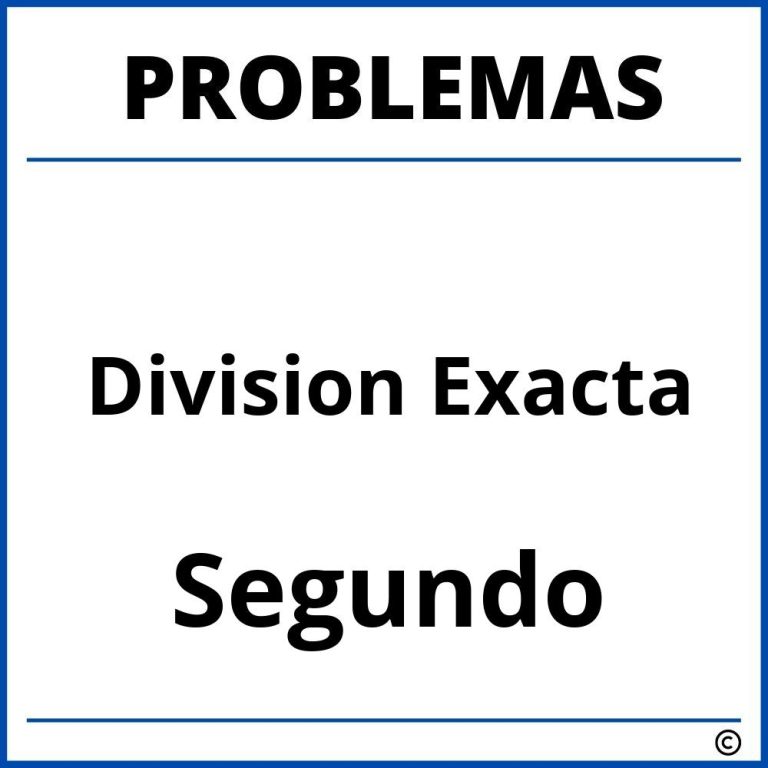 Problemas de Division Y Multiplicacion para Segundo Grado de Primaria - PDF