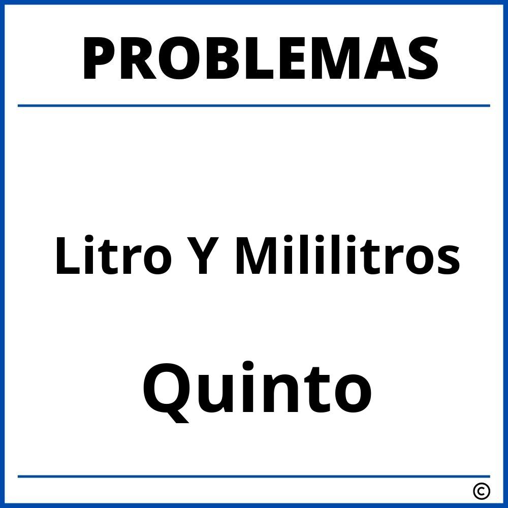 Problemas De Litro Y Mililitros Para Quinto Grado De Primaria PDF Problemas De Litro Y Mililitros Para Quinto Grado De Primaria PDF