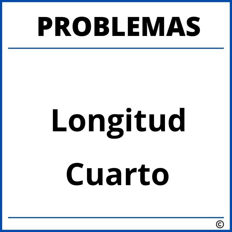 Problemas de Longitud para Primer Grado de Primaria - PDF
