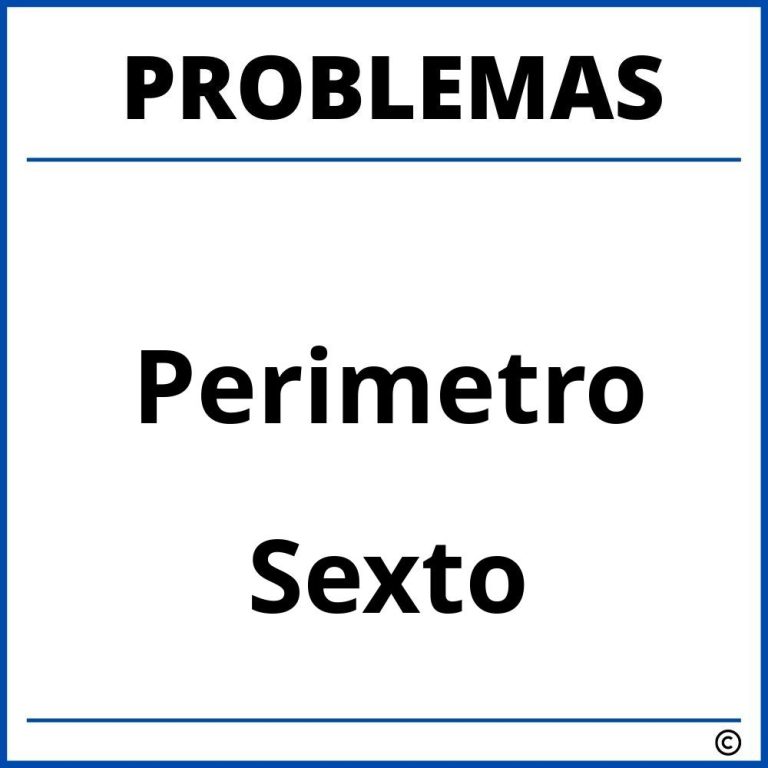 Problemas de Area Y Perimetro para Sexto Grado de Primaria - PDF