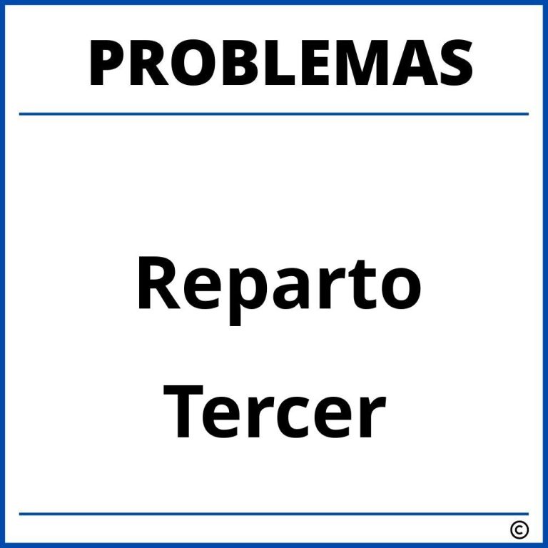 Problemas de Reparto para Sexto Grado de Primaria - PDF